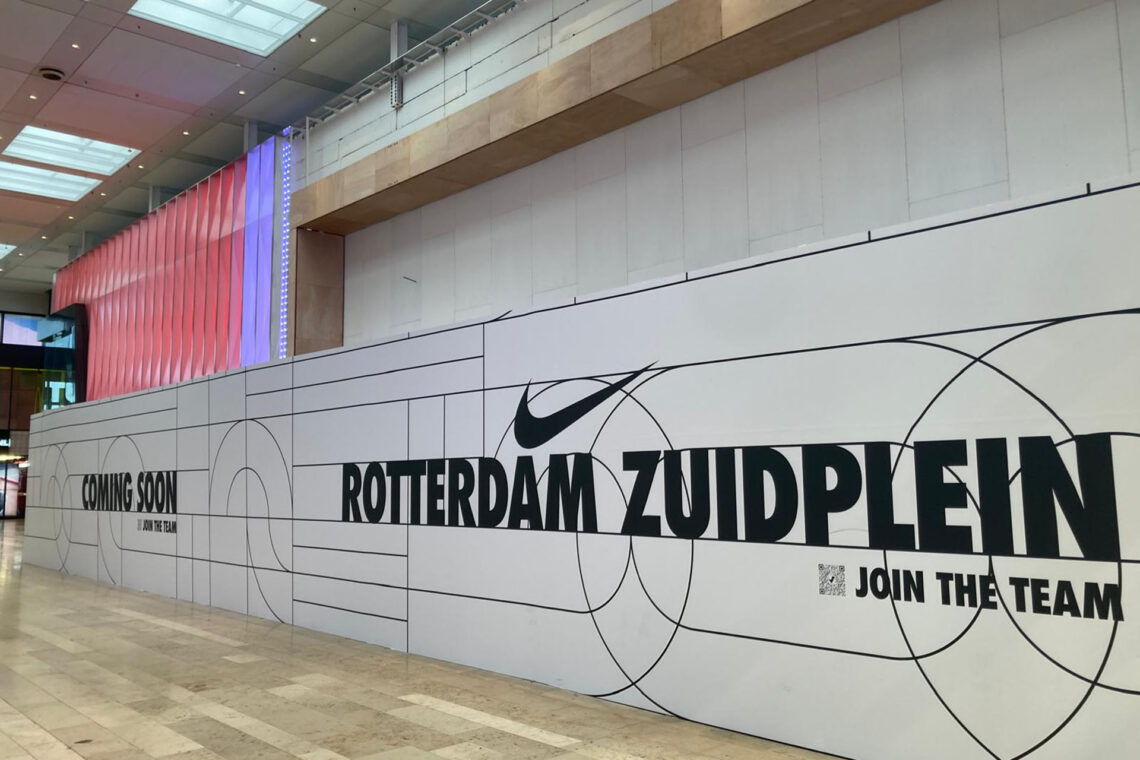 Construction of store front for Nike and New Yorker at Zuidplein in full swing - TconcepT